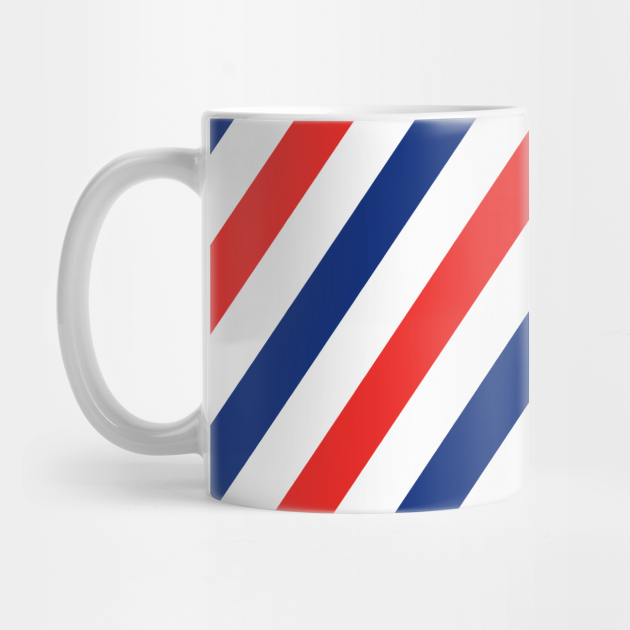 Barber Stripes - Barber Shop Stripes - Mug | TeePublic