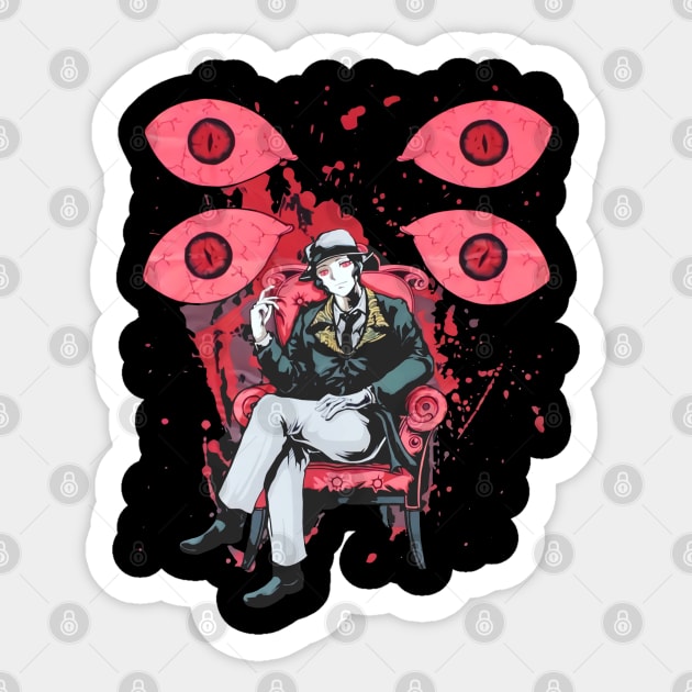 Demon Muzan Kibutsuji Kimetsu no Yaiba - Demon Slayer - Sticker | TeePublic