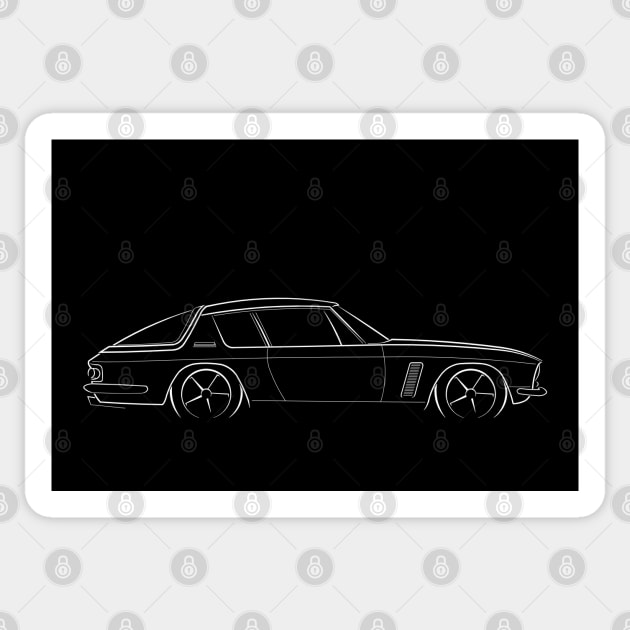 Jensen Interceptor 2 - profile stencil, white - Jensen Interceptor ...