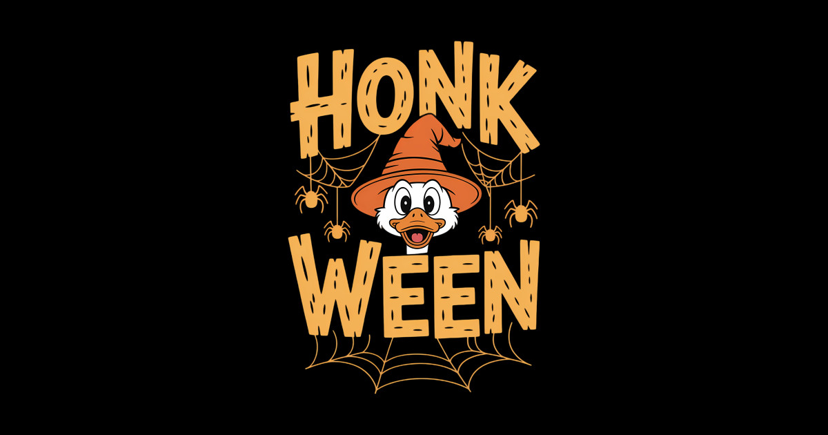 Goose Halloween Spooky Honk-O-Ween Honk Witch - Goose Halloween ...
