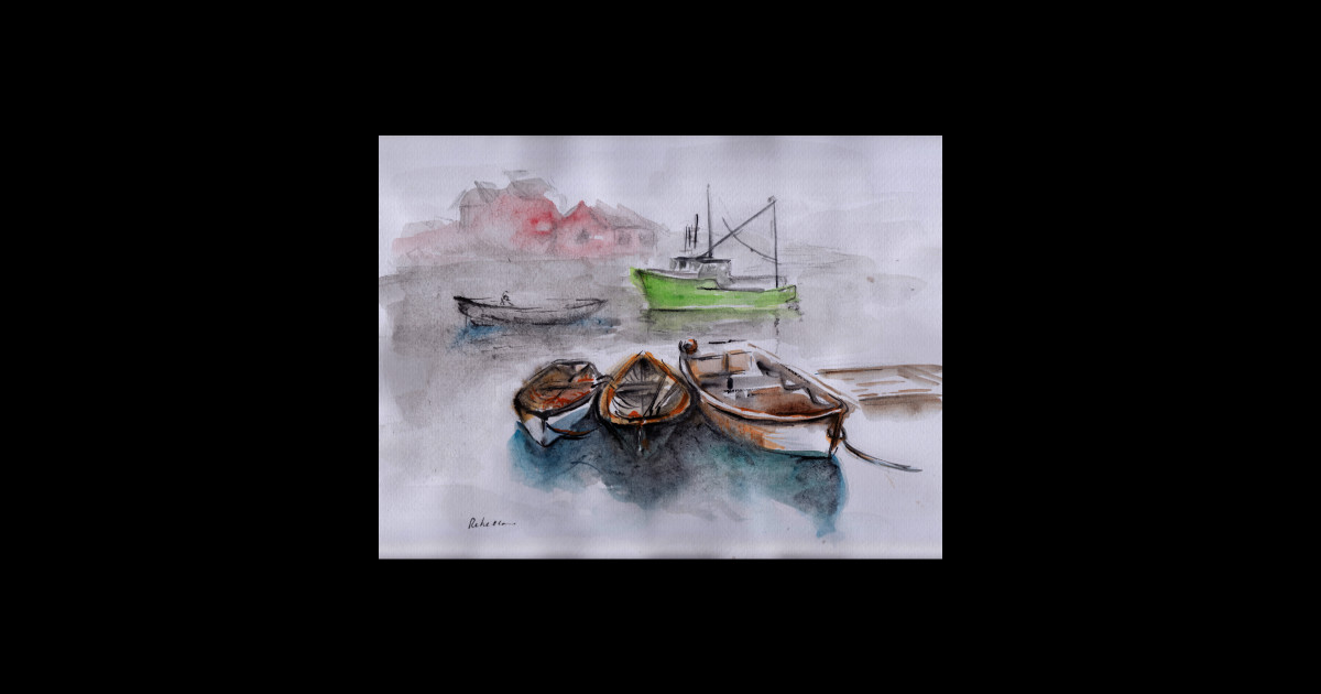 A Peaceful Place - Watercolor Painting by Rebecca Rees - Watercolor ...