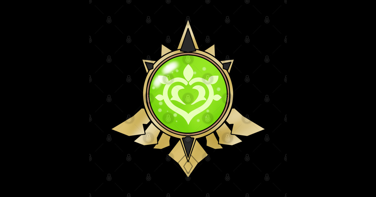 Mondstat Dendro Vision - Genshin Impact - Sticker | TeePublic