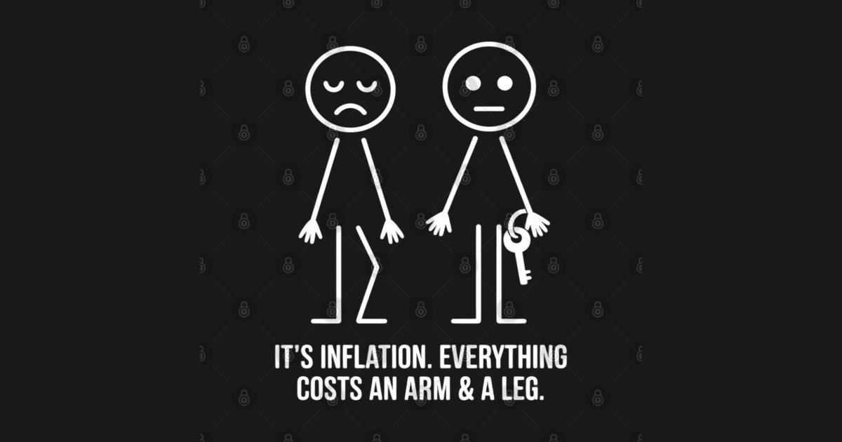 Stick Figure Inflation Cost Arm and a Leg Pun Humor - Stick Figure ...