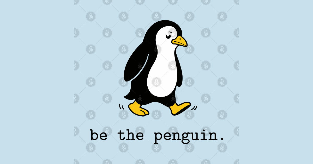 Be The Penguin But Why Lonely Penguin Minimalist Ice Mountain Nihilist ...