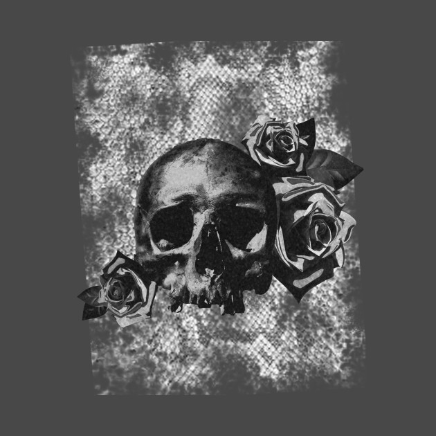 Skull & Roses - Skulls And Roses - T-Shirt | TeePublic