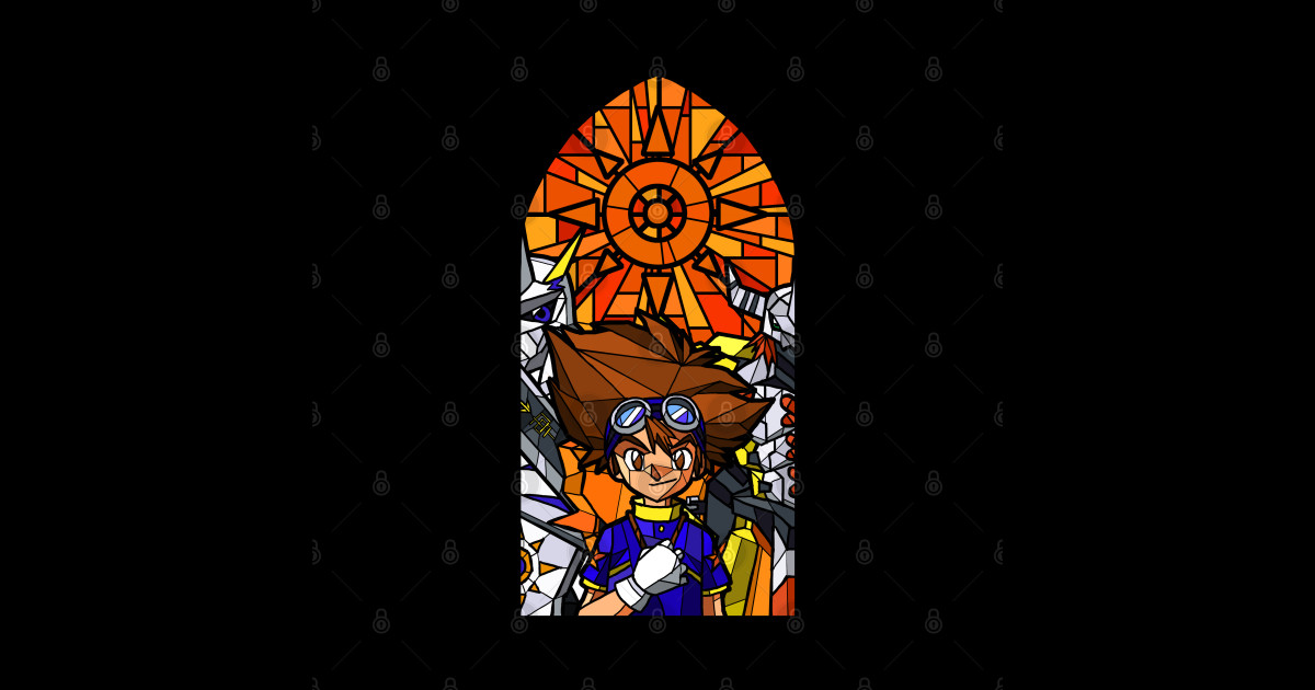 Digistained Glass Taichi - Digimon - Phone Case | TeePublic