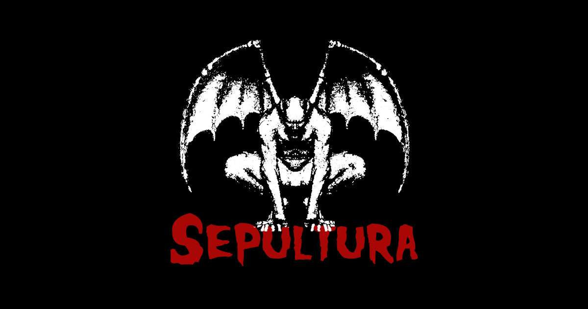 sepultura ll gargoyle illustration - Sepultura Band - Sticker | TeePublic
