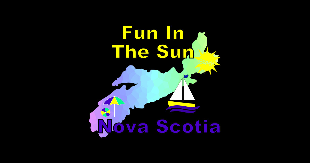 NOVA SCOTIA CANADA FUN - Nova Scotia - Sticker | TeePublic