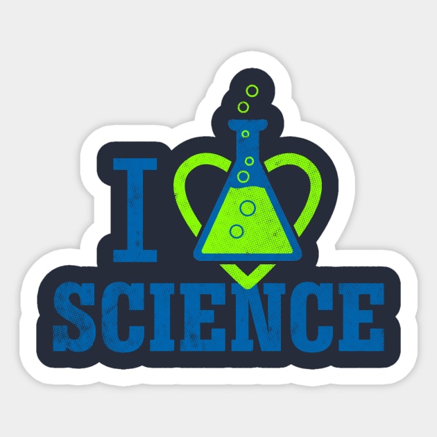 I Heart Science - Science - Sticker | TeePublic