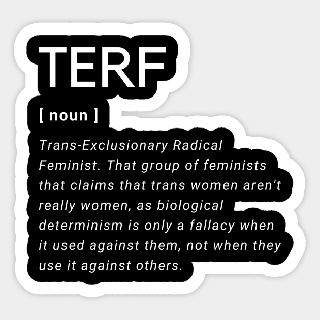 TERF - Dictionary Definition - Sticker | TeePublic