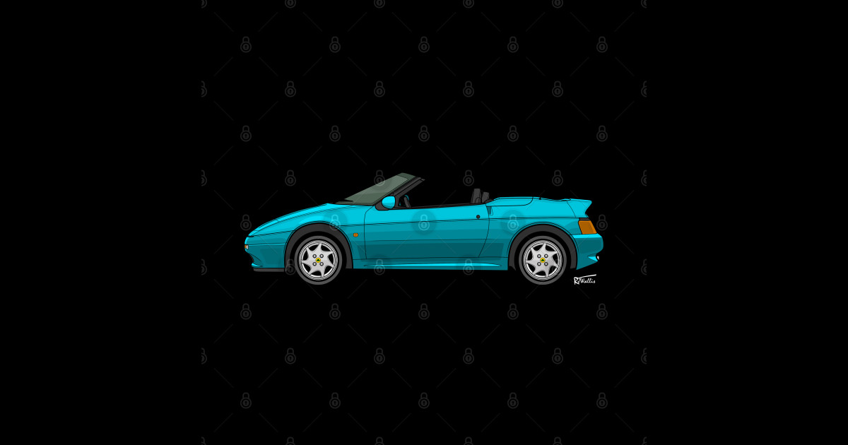 M100 Lotus Elan side profile - Cars - Sticker | TeePublic