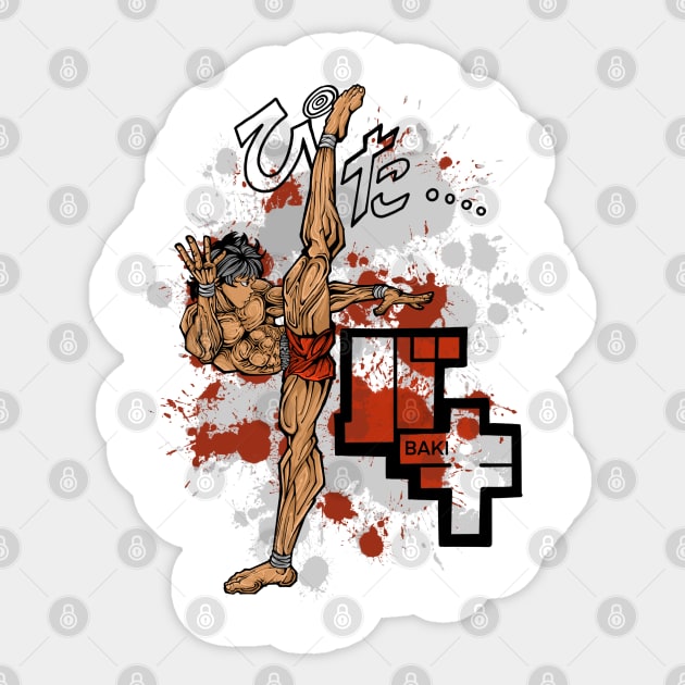 Baki hanma - Baki - Sticker | TeePublic