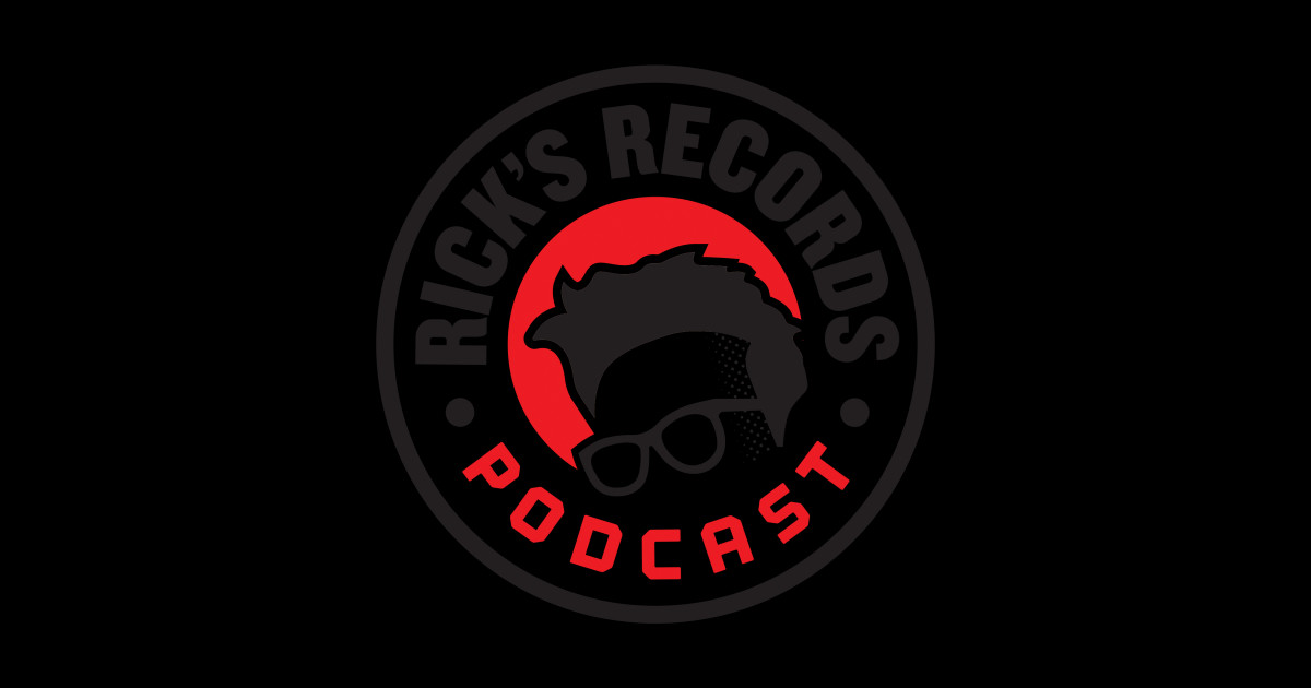 RRP ROUND LOGO - Ricks Records Podcast Music Pop Rock - Sticker | TeePublic