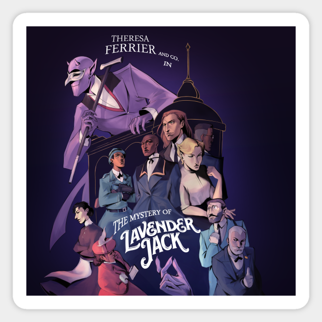 The Mystery of Lavender Jack - Lavender Jack - Sticker | TeePublic