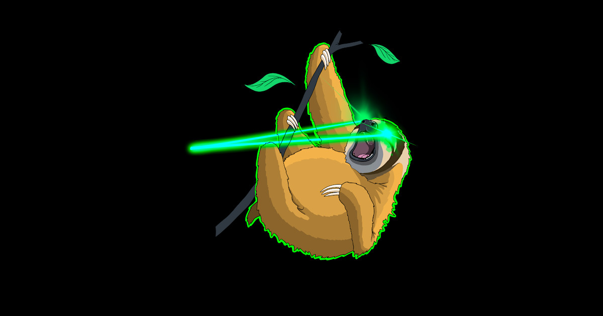 Laser Sloth - the Terror of the Treetops - Sloth - Posters and Art ...