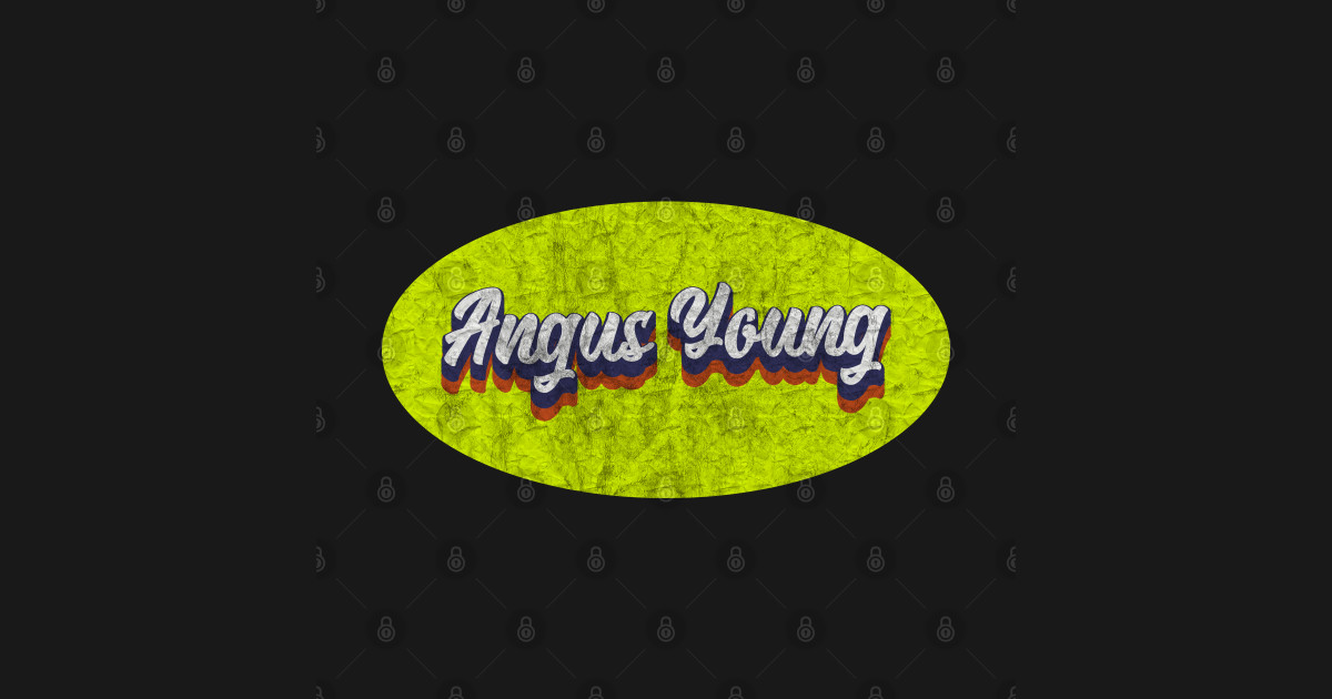 Vintage Angus Young - Angus Young - T-Shirt | TeePublic