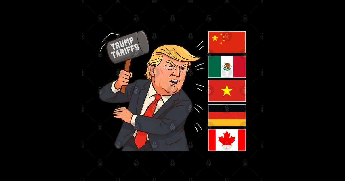 trump Tariffs - Trump Tariff - Sticker | TeePublic