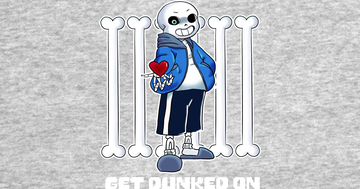 Undertale - Sans Get Dunked On - Sans - Baseball T-Shirt | TeePublic