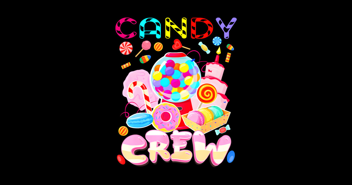 Candy Crew Gumball Machine Candy Land - Candy Crew Costume - Sticker ...