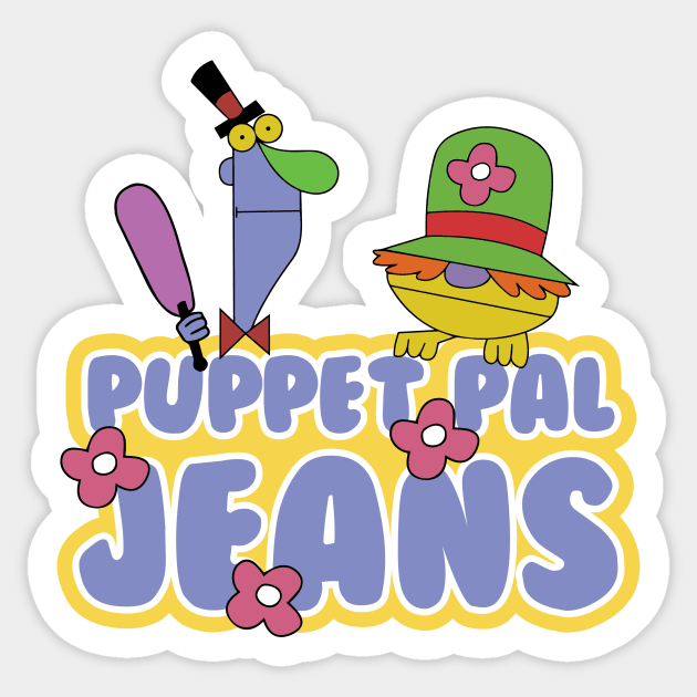 Puppet Pal Jeans Dexter's Laboratory - Dexters Lab - Sticker | TeePublic