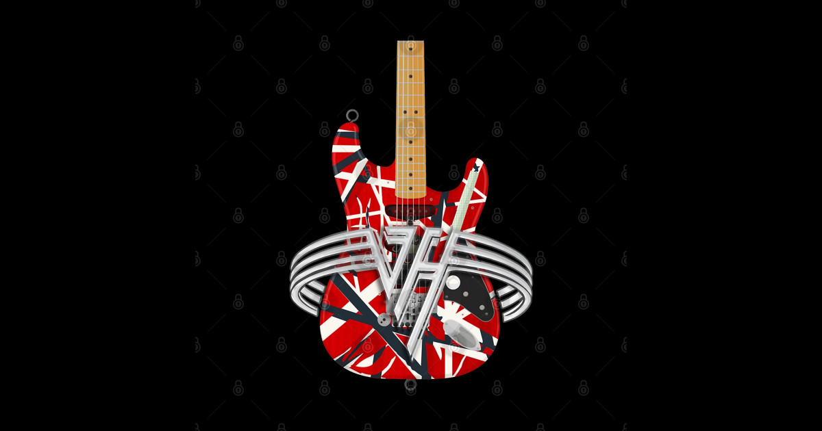 Eddie VH Van Halen Guitars Frankenstrat - Band Merch - Posters and Art ...