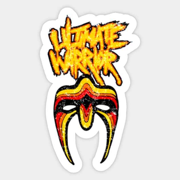 Ultimate Warrior Retro Vintage - Ultimate Warrior - Sticker | TeePublic