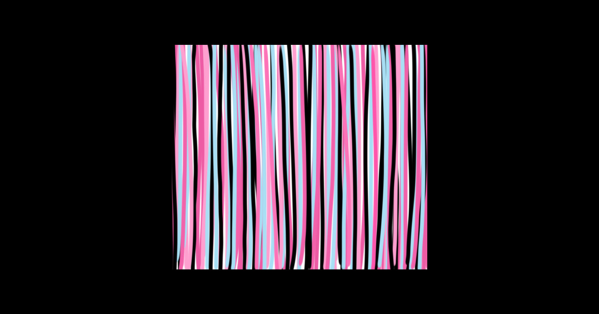 Pink and Black Vertical Stripes Pattern - Pink - Sticker | TeePublic