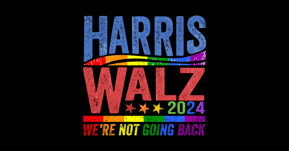 Kamala Harris Tim Walz 2024 Peace Love LGBT - Harris Walz Lgbt ...