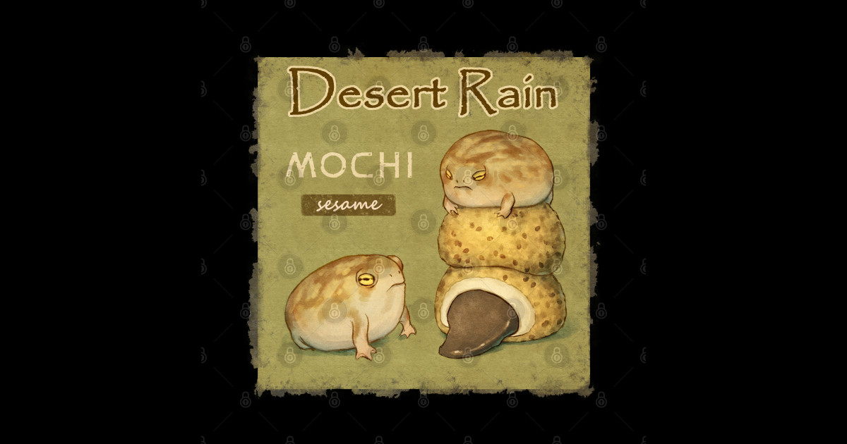 Desert Rain Frog Mochi - Frog Mochi - Sticker | TeePublic