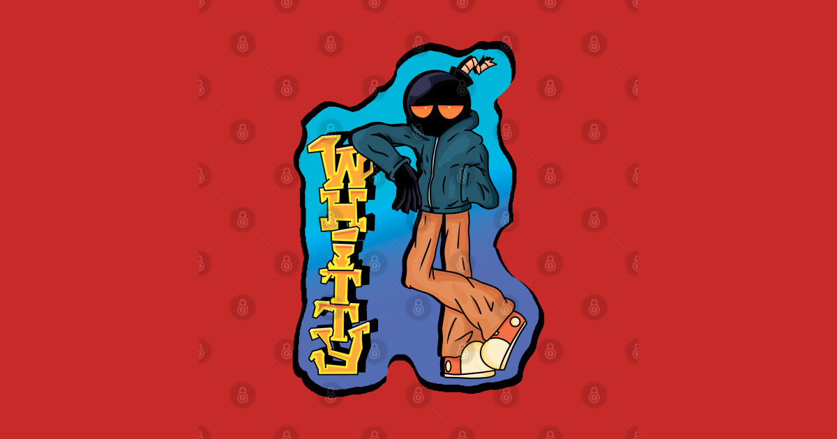 FNF Whitty graffiti letters - Fnf Whitty - Hoodie | TeePublic