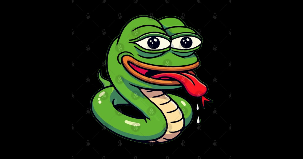 Snake Pepe - Pepe The Frog Meme - Sticker | TeePublic