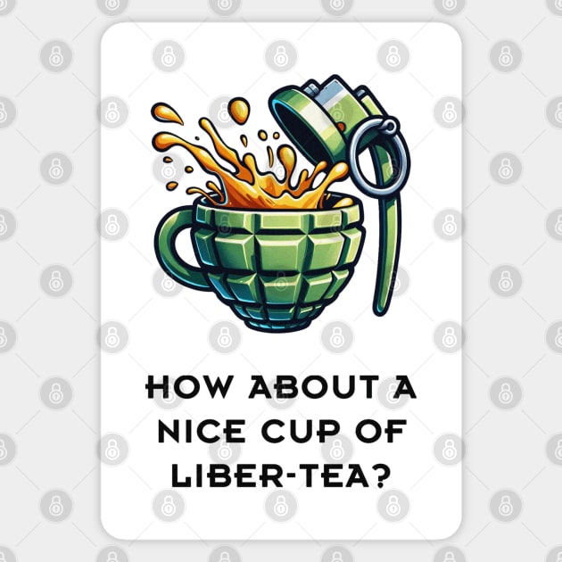 Helldivers 2 - Cup of Libertea - Helldivers 2 - Sticker | TeePublic