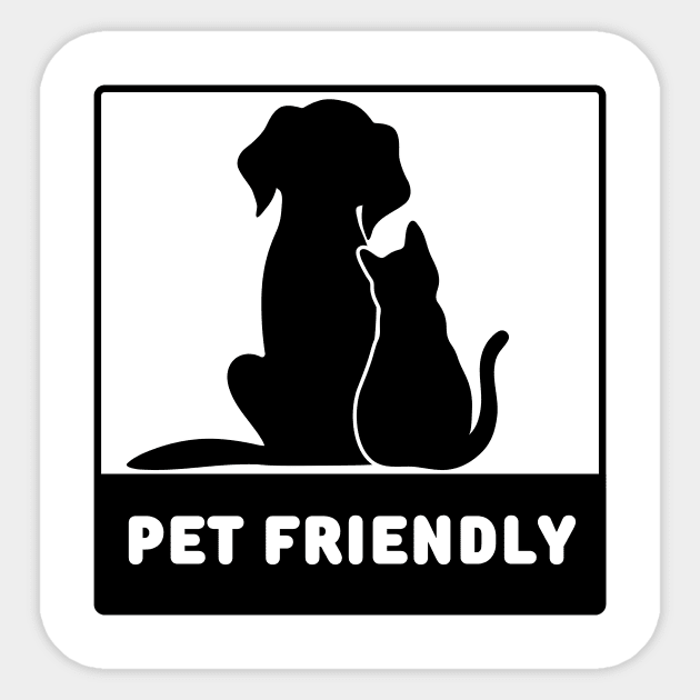 Pet Friendly Decal - Storefront - Sticker | TeePublic