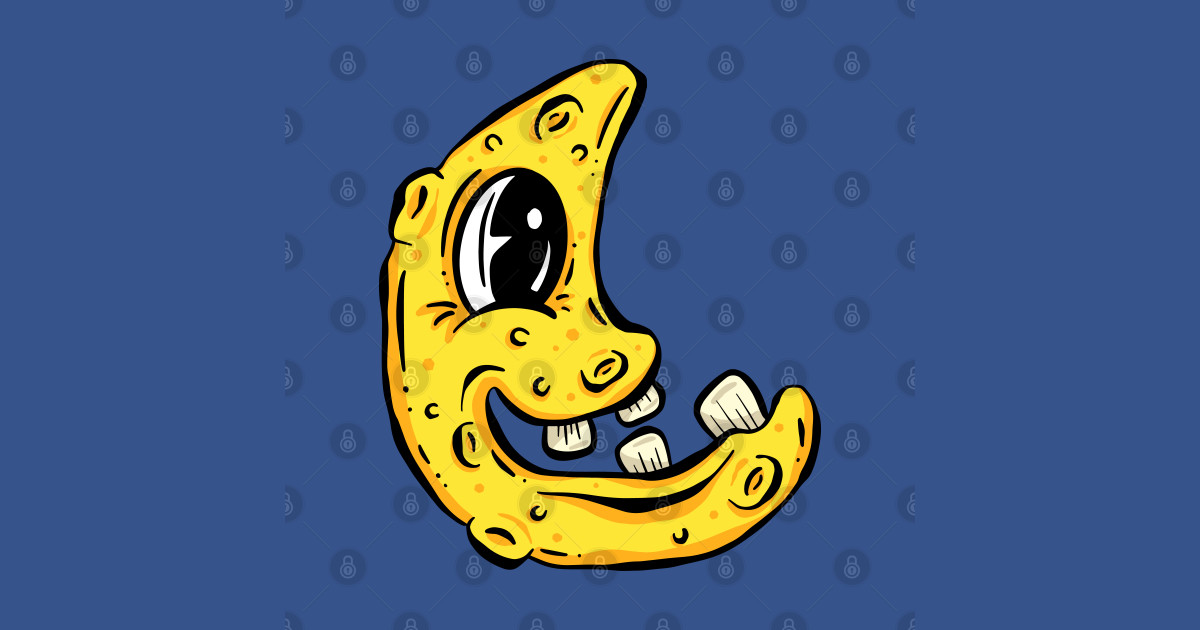 Goofy Moon Cartoon Character - Moon - Pillow | TeePublic
