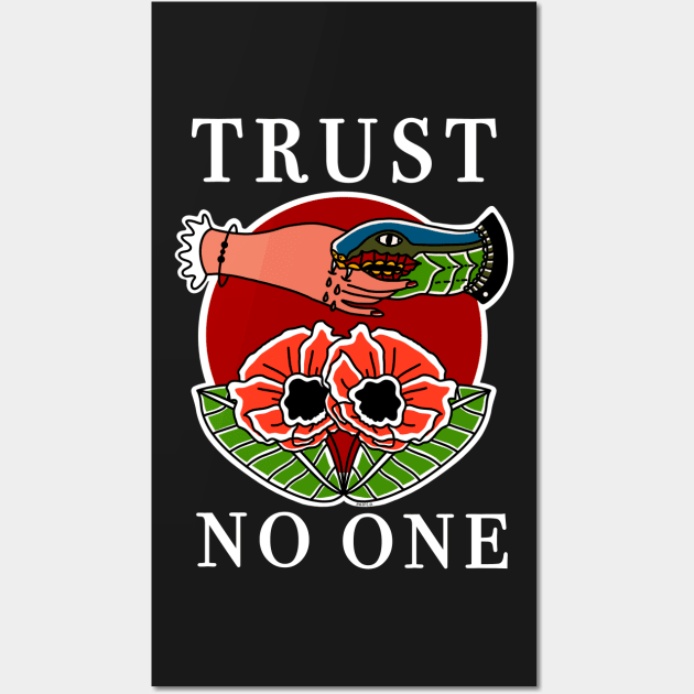 American Traditional Tattoo Trust No One Snake - American Traditional ...