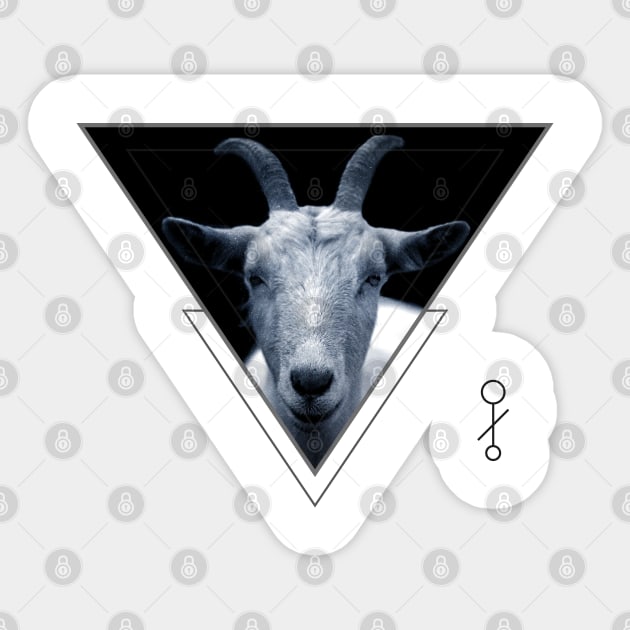 Triangle Goat Sigil - Geometric - Sticker | TeePublic