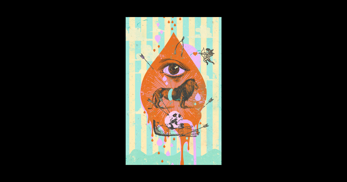 LION DRIP - Psychedelic - Sticker | TeePublic