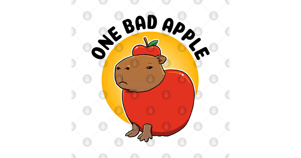 One bad apple Capybara - Bad Apple - T-Shirt | TeePublic