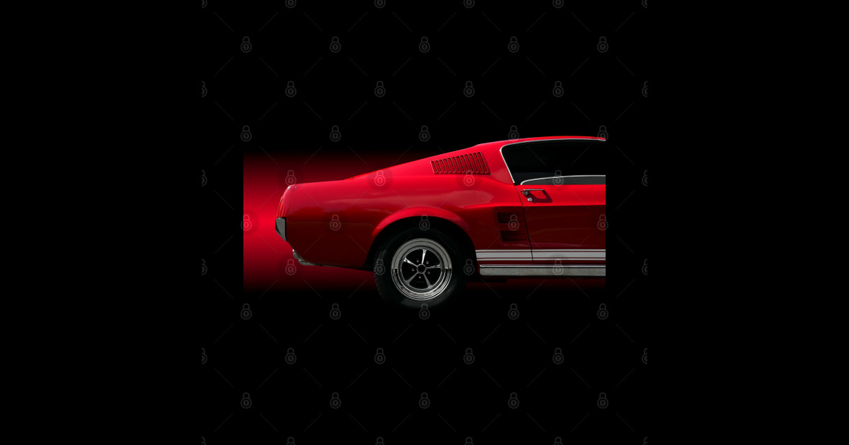 US car classic Mustang Fastback 1967 - Mustang - Sticker | TeePublic