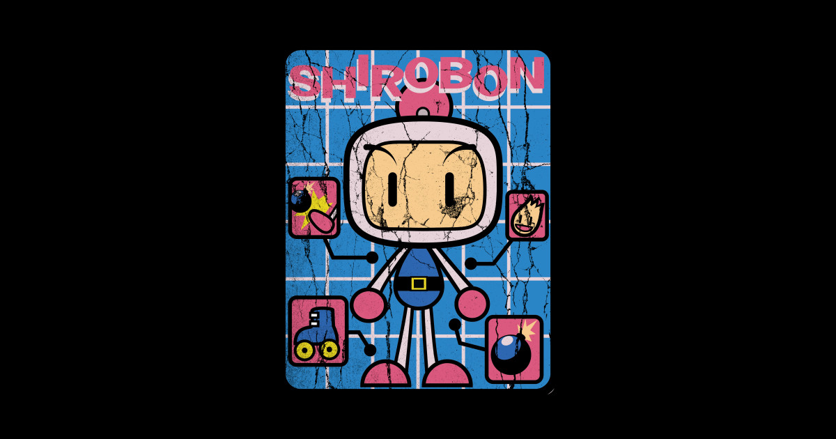 Shirobon - Bomberman - Sticker | TeePublic
