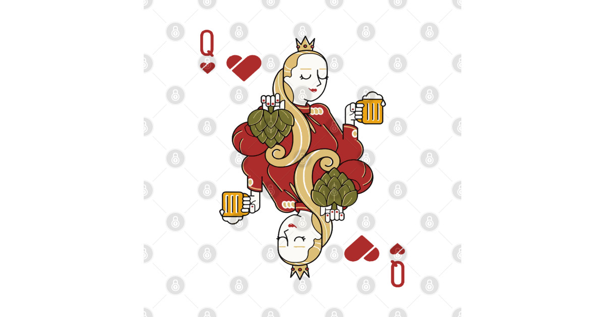 Red heart beer queen. - Red Heart Beer Queen - T-Shirt | TeePublic