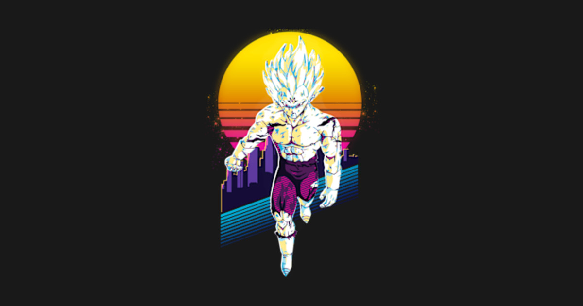 Majin Vegeta Retro 80s - Majin Vegeta - T-Shirt | TeePublic