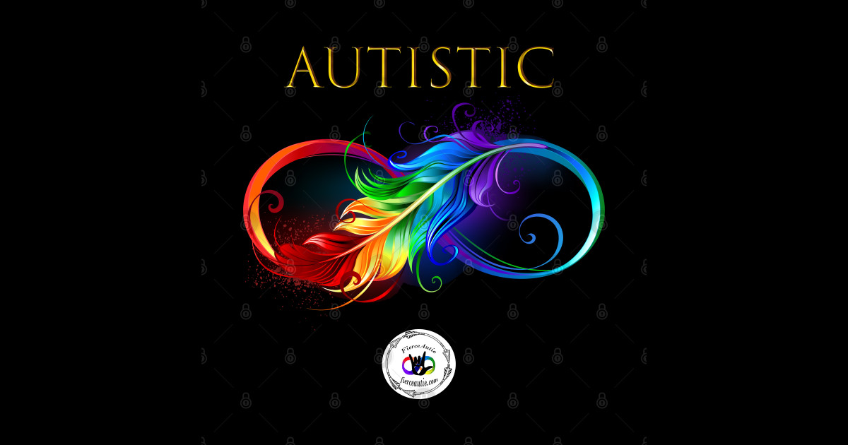 Autistic Rainbow Infinity - Autistic - Sticker | TeePublic