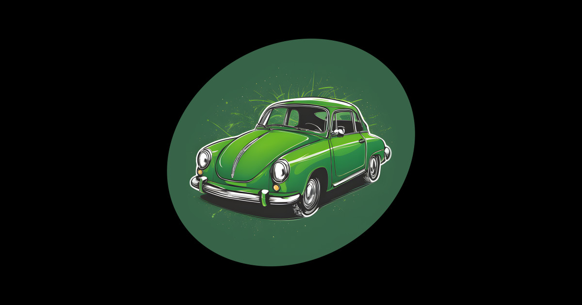 The everybody's favorite (green) car - The Green Car - Sticker | TeePublic