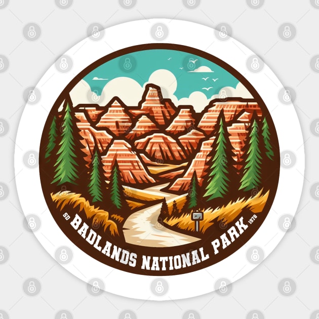 Badlands National Park - Badlands National Park - Sticker | TeePublic