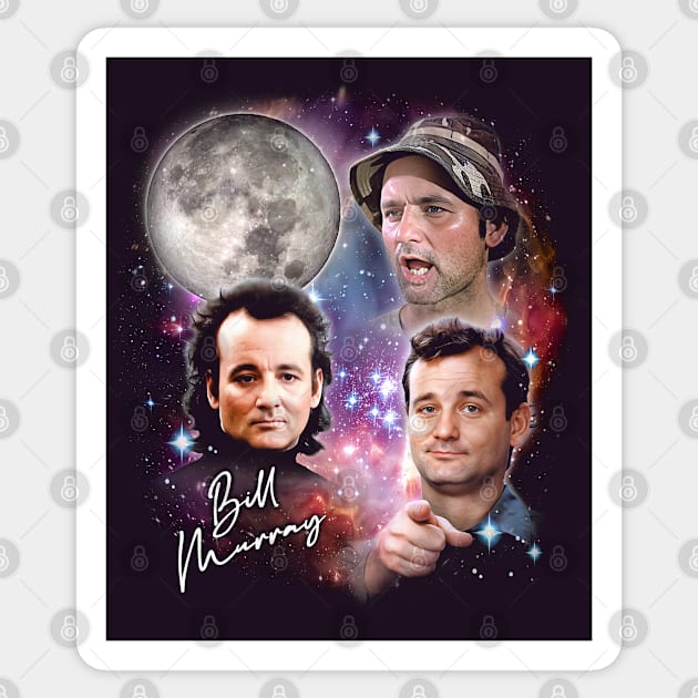 Bill Murray Moon Aesthetic - Bill Murray - Sticker | TeePublic