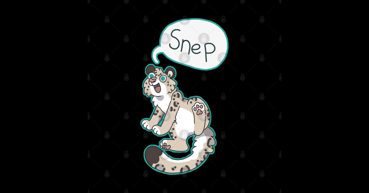 Snep Snow Leopard - Leopard - Posters and Art Prints | TeePublic
