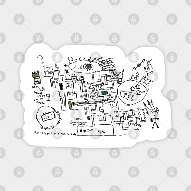 Petey's Lumon Map (Severance) - Severance - Magnet | TeePublic