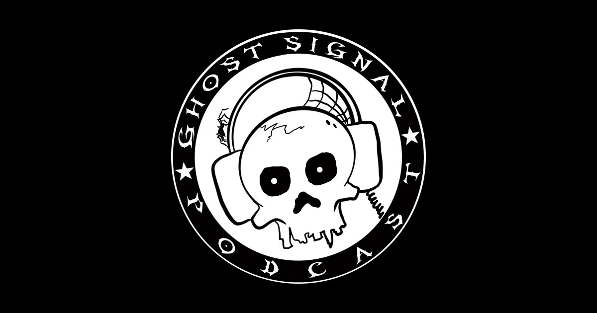 The Ghost Signal logo white - Ghost Signal - Sticker | TeePublic