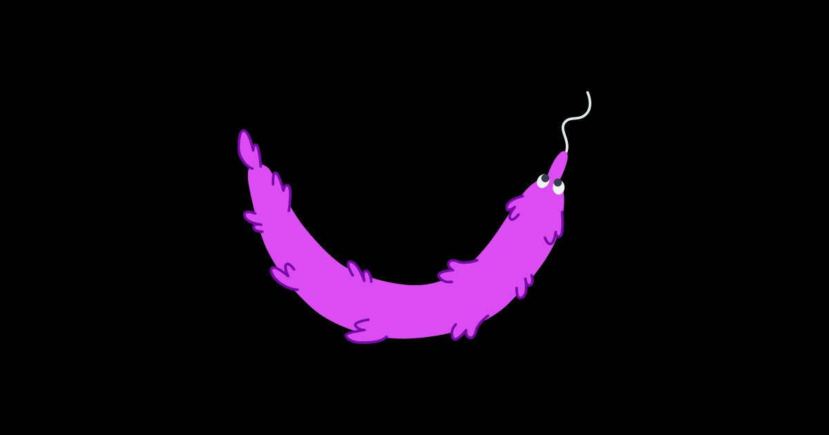 Worm Smile (Purple) - Worm On A String - Posters and Art Prints | TeePublic